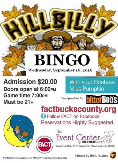 HILLBILLY BINGO – Fighting AIDS Continuously Together